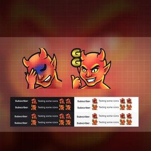 8x Devil Twitch Emotes - Devil Twitch Emotes - Devil Twitch Emotes - Etsy
