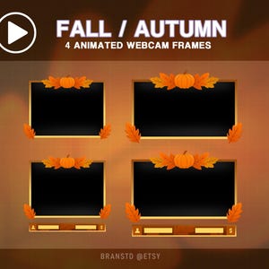 Autumn Stream Package: Animated Fall Twitch Overlay (digital Download ...