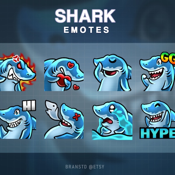 Twitch Fish Emotes - Etsy