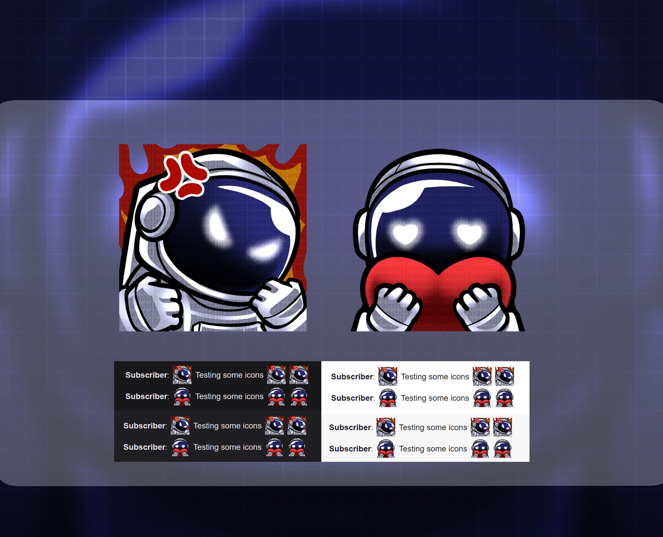 Astronaut Twitch Emotes: Spaceman Streamer Emotes (digital Download) - Etsy