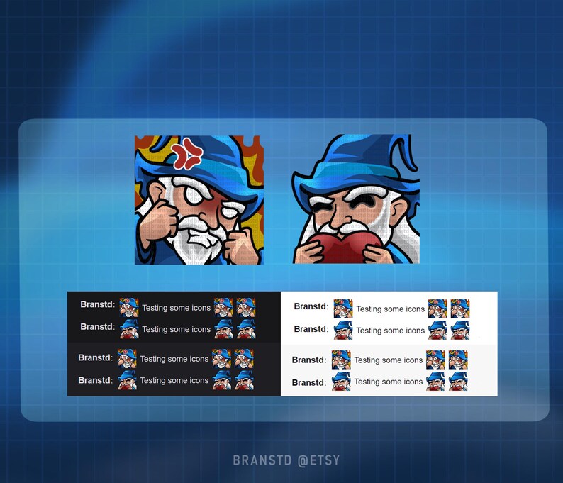 Wizard Twitch Emotes: 8-piece Streamer Pack (digital Download) - Etsy ...