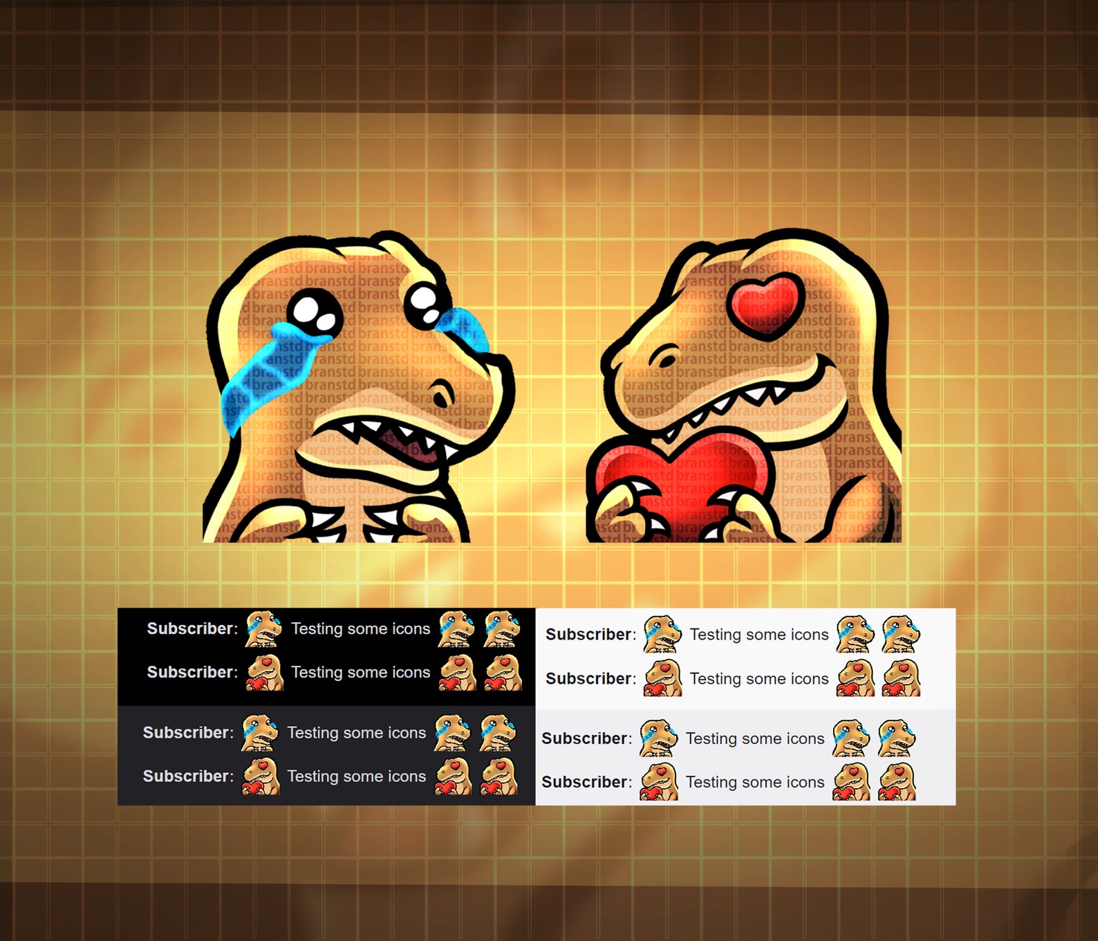 6x T-rex Emotes Dinosaur Emotes Twitch Emotes - Etsy Canada