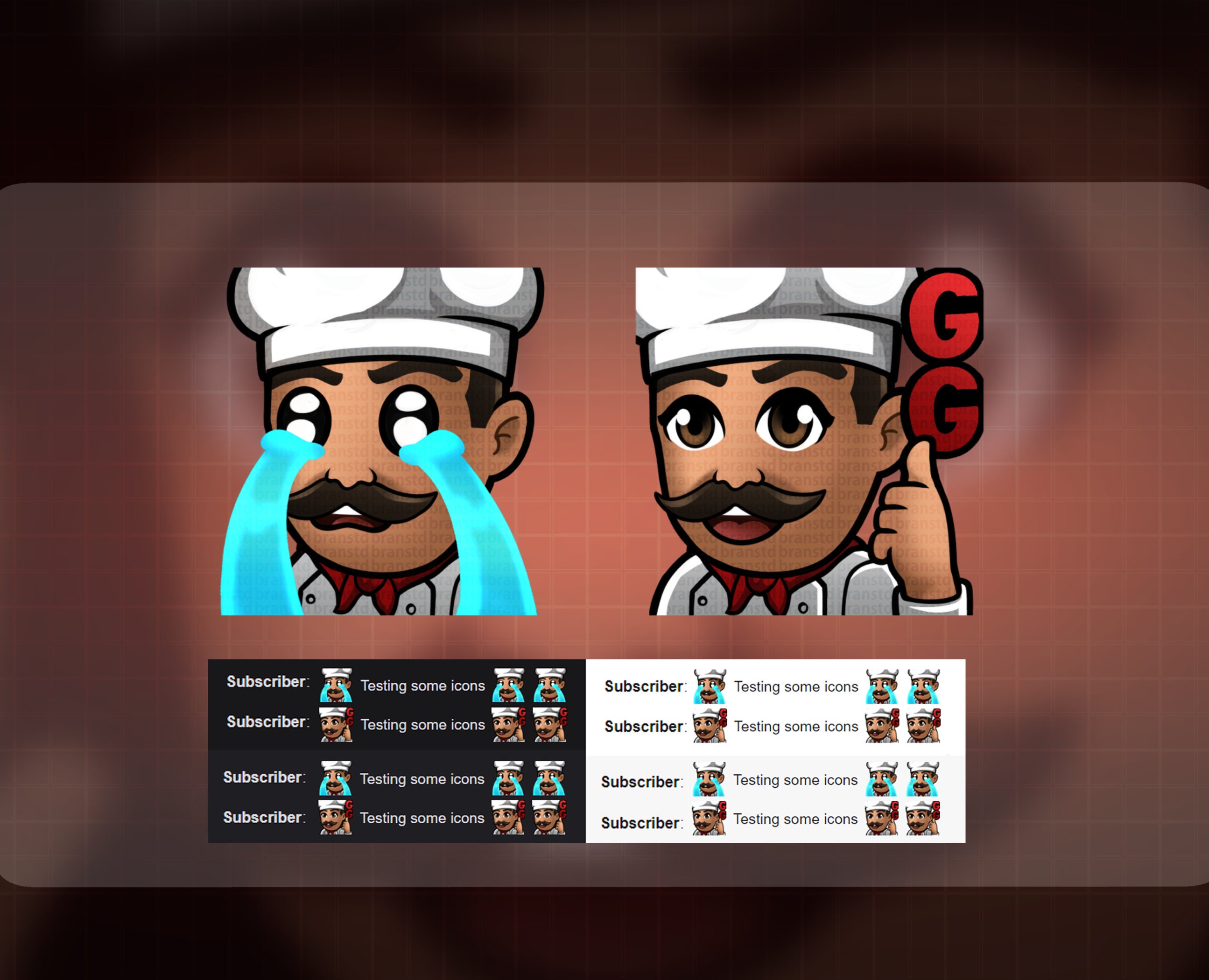 8 X Chef Twitch Emotes Cook Twitch Emotes - Etsy