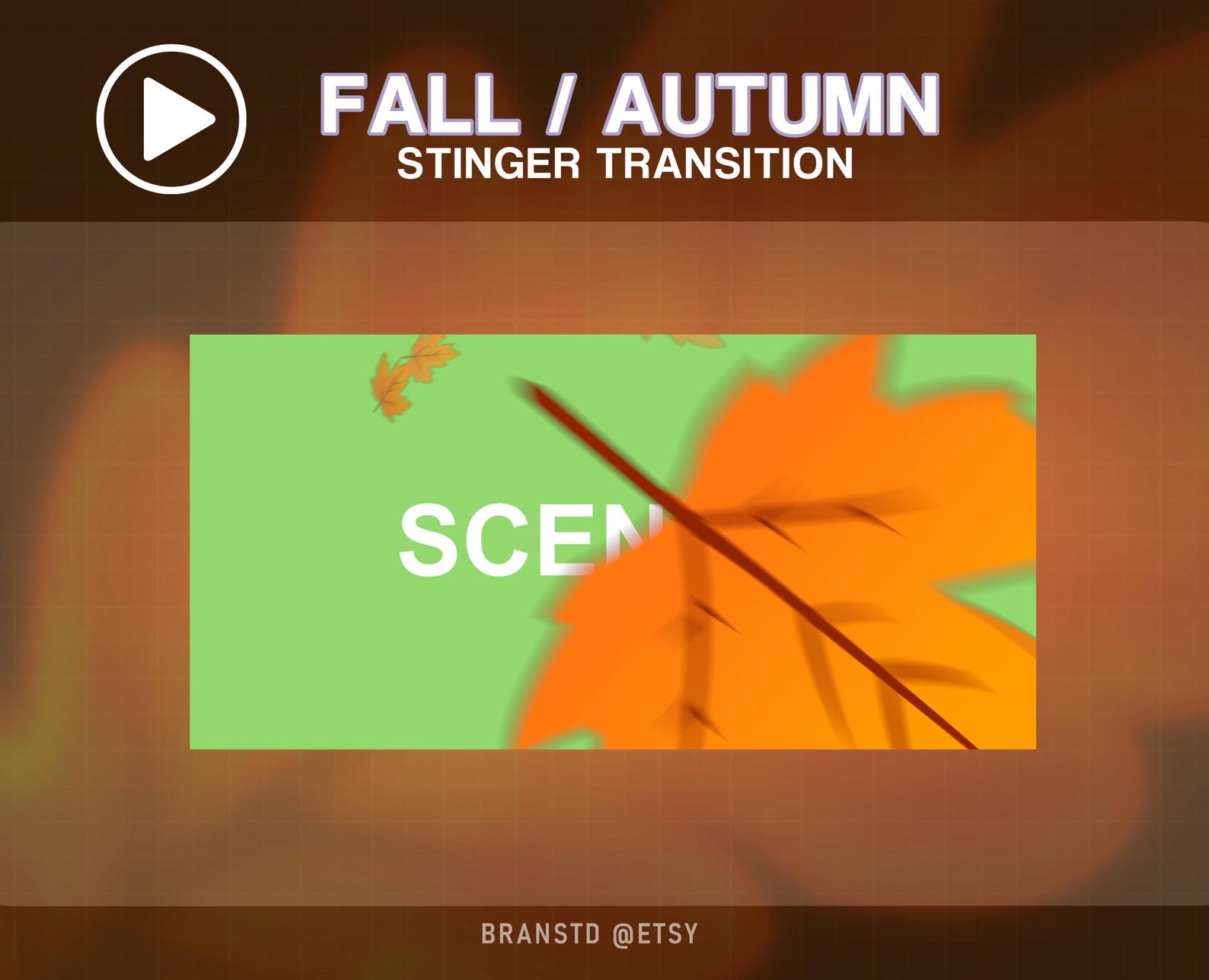 Autumn Stream Package: Animated Fall Twitch Overlay (digital Download ...