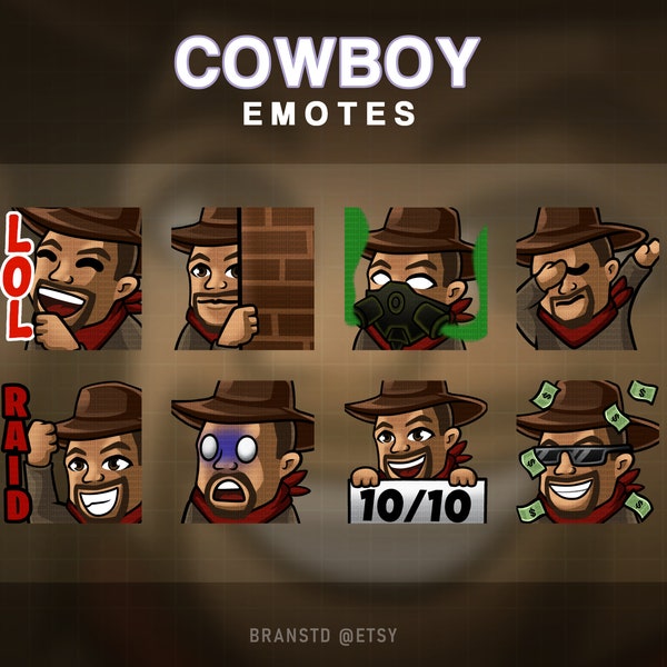 Cowboy Emotes - Etsy