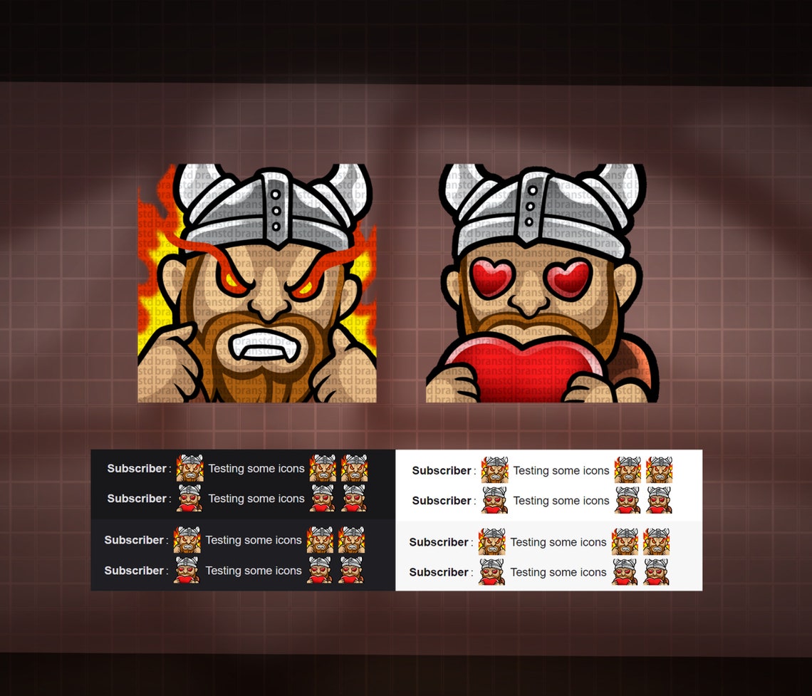 8x Viking Twitch Emotes Viking Twitch Emotes Warrior - Etsy Australia