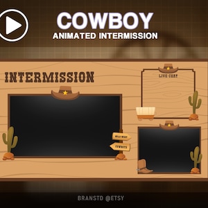 Cowboy Stream Pack - Stream Package - Western Screens - Wild West ...