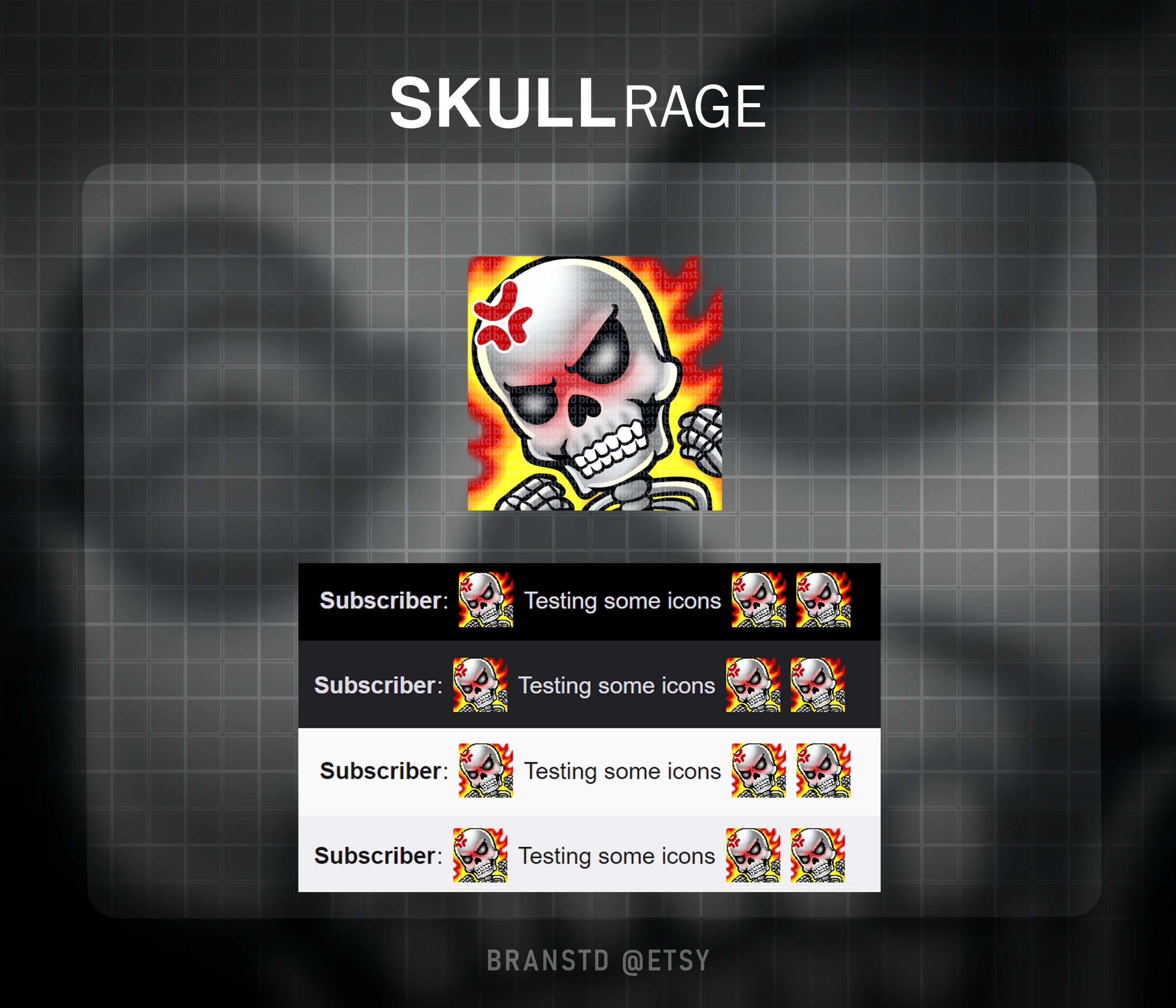 6 X Skull Twitch Emotes Skeleton Twitch Emotes - Etsy