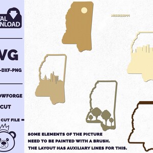 Mississippi SVG, 3D Layered Tropical Mississippi Sign, Laser Cut Files ...