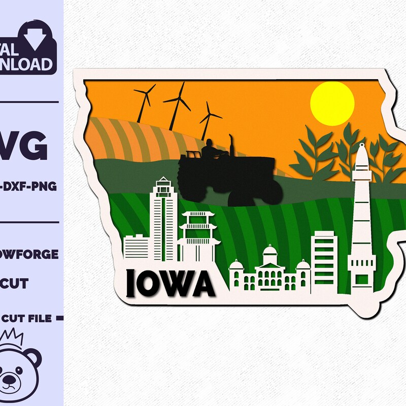 Iowa Svg - Etsy