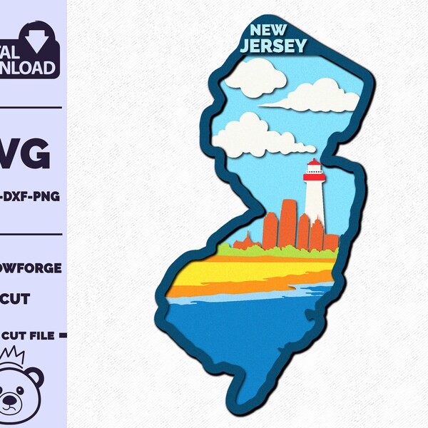 New Jersey Svg - Etsy