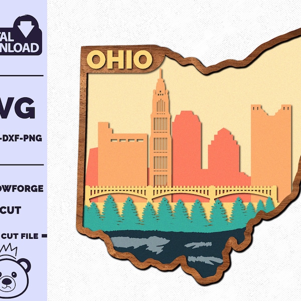 Ohio State Laser Cut Files - Etsy