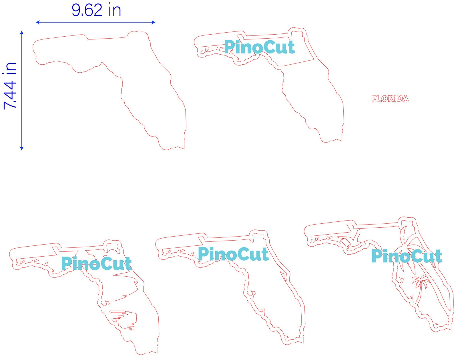 Florida SVG 3D Layered Tropical Florida Sign Laser Cut - Etsy