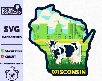 Laser Cut Files Wisconsin - Etsy