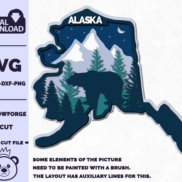 Laser Cut Alaska Files - Etsy