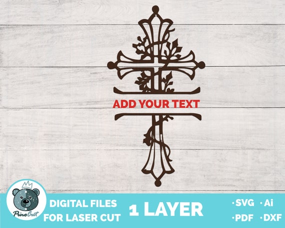 Laser Svg-split Letter Cross Monogram-glowforge-svg-digital | Etsy