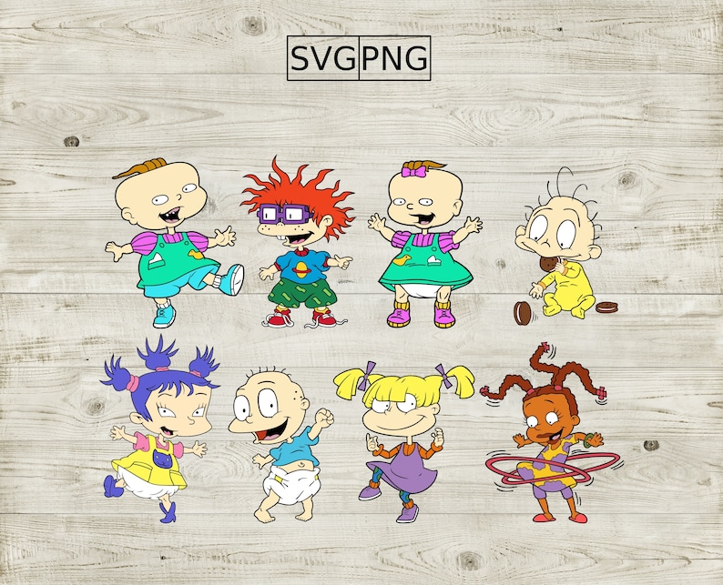 Rugrats Clipart SVG Design for Print and Cut. Layered Files | Etsy