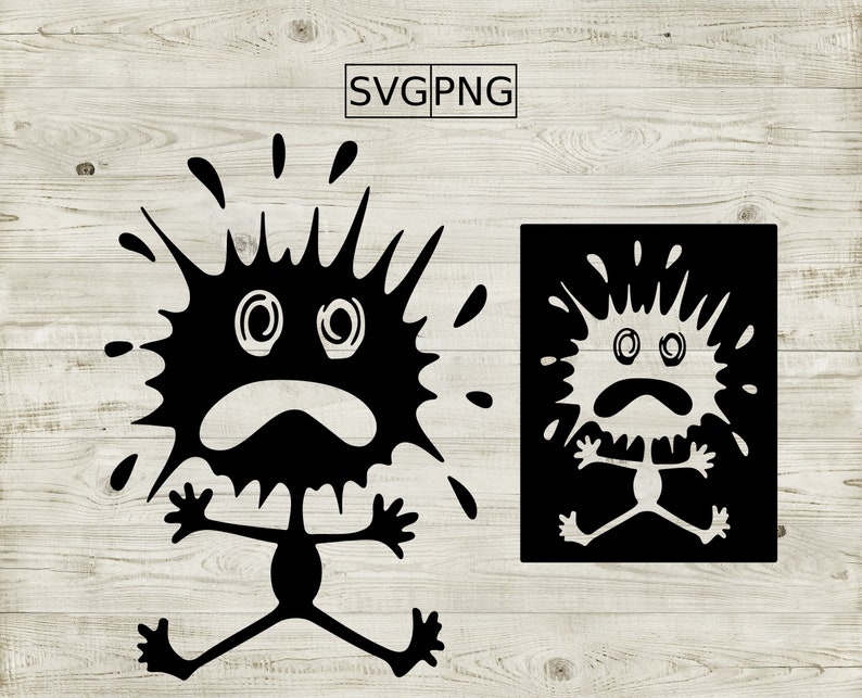 Splatman Funny Decal Clipart SVG. Design for Print and Cut. - Etsy ...