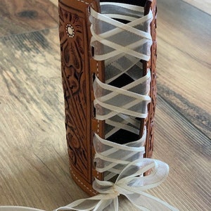 Wedding Bouquet Wrap / Leather Flower Wrap / Custom Wedding Bouquet ...