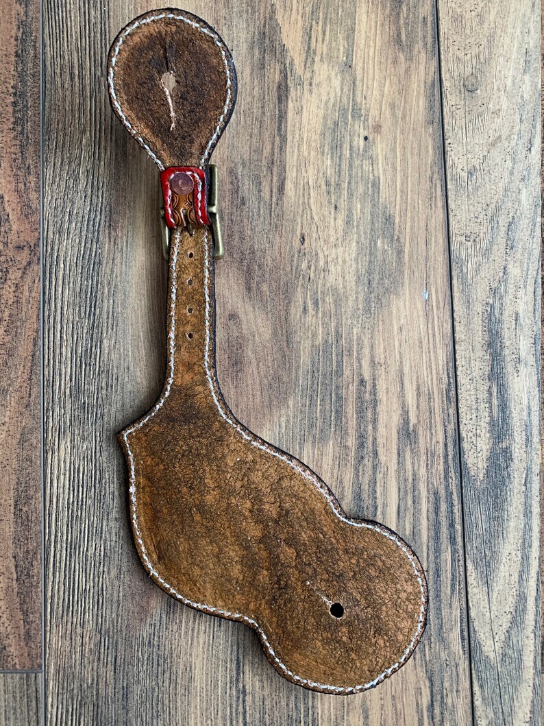 Hand Tooled Western Leather Spur Straps / Adult Size Spur | Etsy