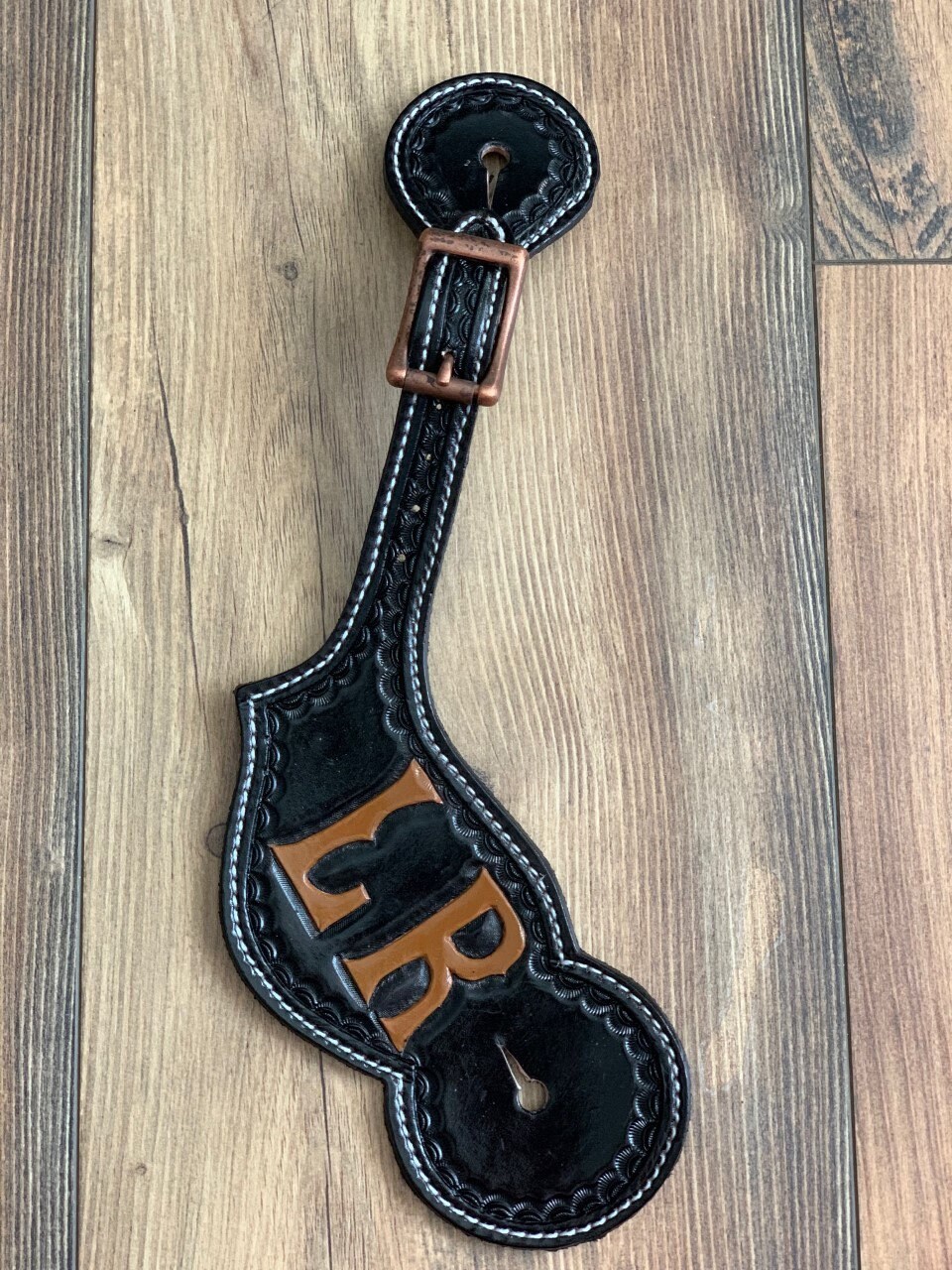 Hand Tooled Western Leather Spur Straps / Adult Size Spur Straps Tack ...