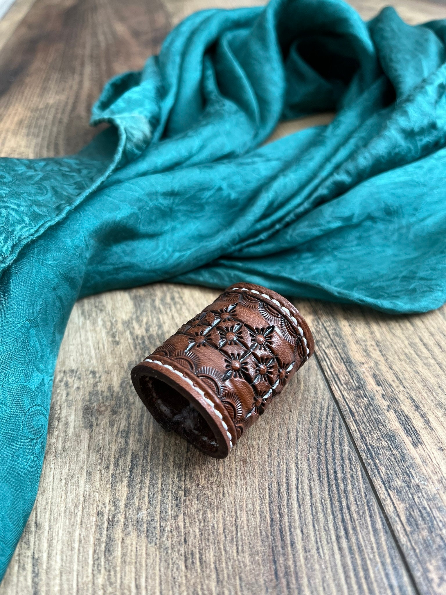 Leather Bandana Slide / Western Bandana Ring / Scarf Slide / Bandana ...