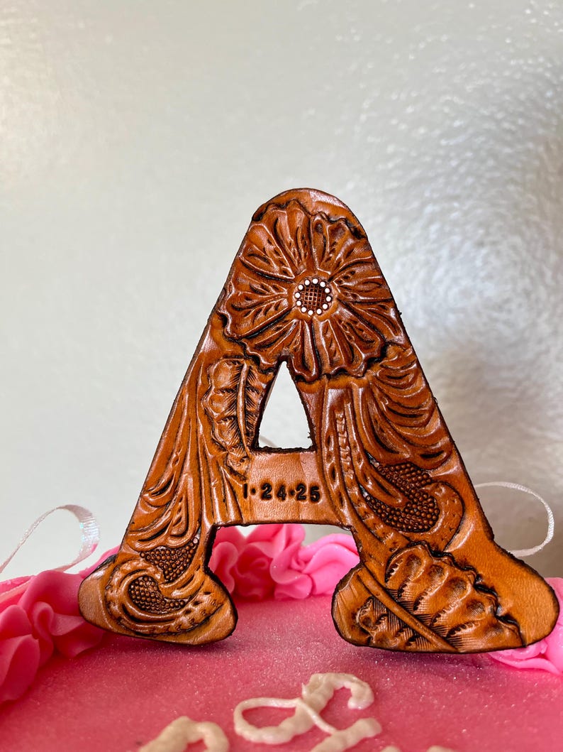 Leather Wedding Cake Topper - Etsy