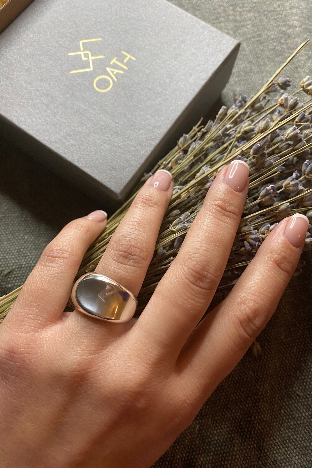 Wide Bold Silver Ring-thick Dome Band Ring-chunky Abstract Ring-bubble ...