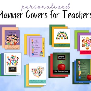 Personalized Teacher Planner Covers, Happy Planner Big, Happy Planner ...