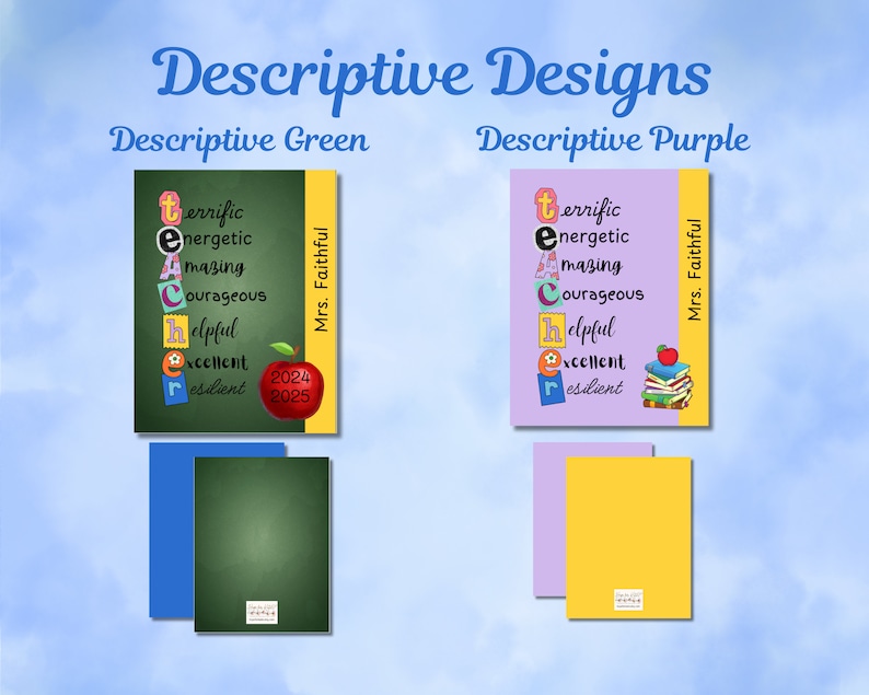 Personalized Teacher Planner Covers, Happy Planner Big, Happy Planner ...