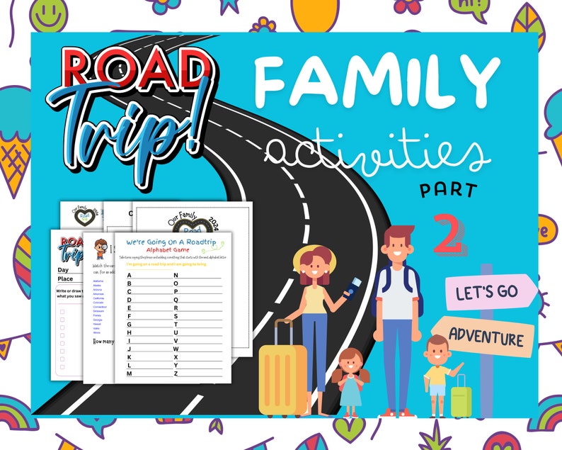 Family Road Trip Games Part 2, Road Trip Games, Activities for the Car ...