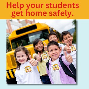 School Bus # Stickers for Kids, School Bus # Labels - Etsy