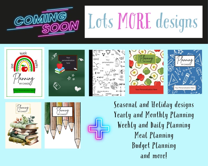 Teacher Planner Covers for Happy Planner or Other Disc Bound or ...