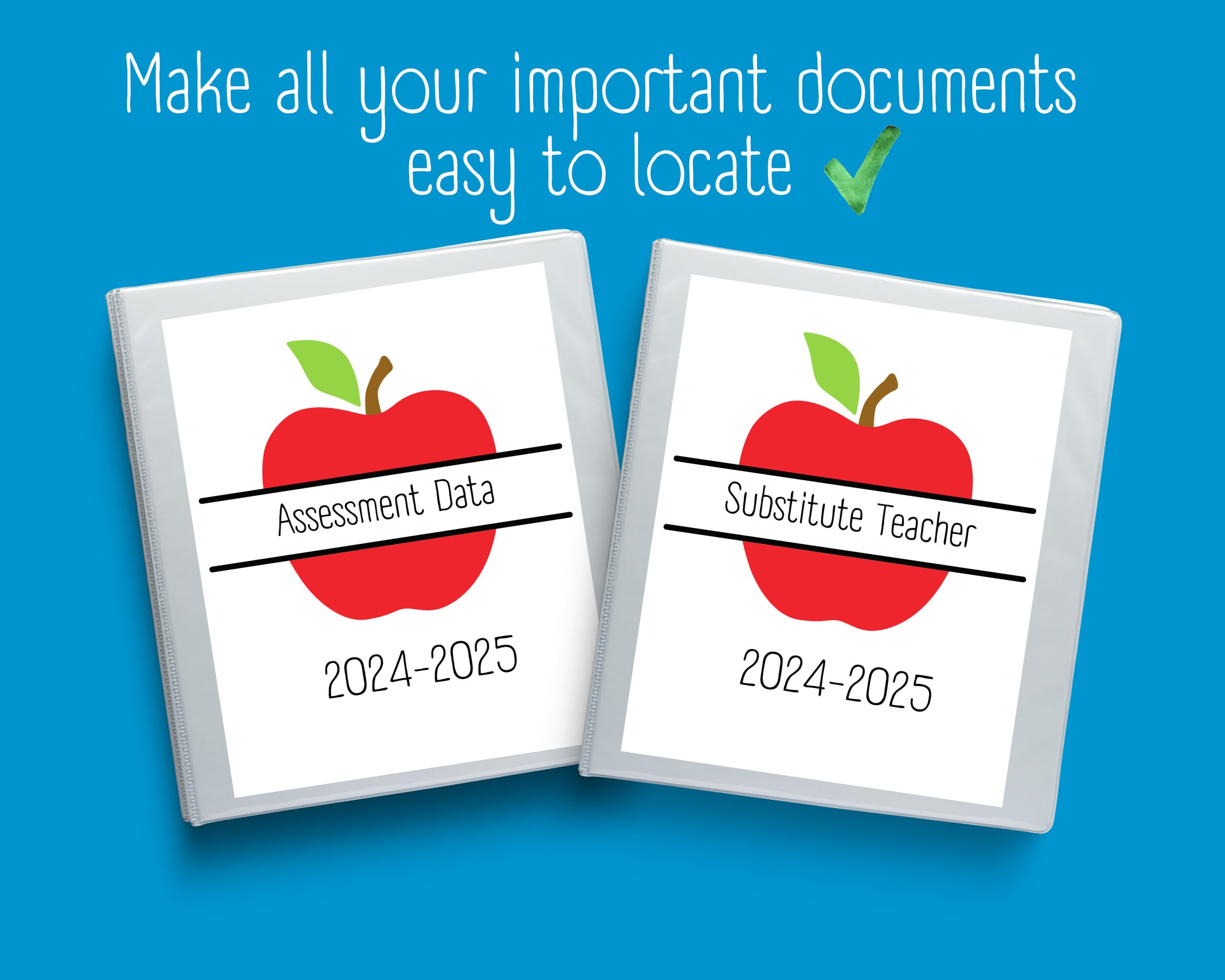 Binder Covers for Elementary Teachers, Covers and Spine Labels for ...