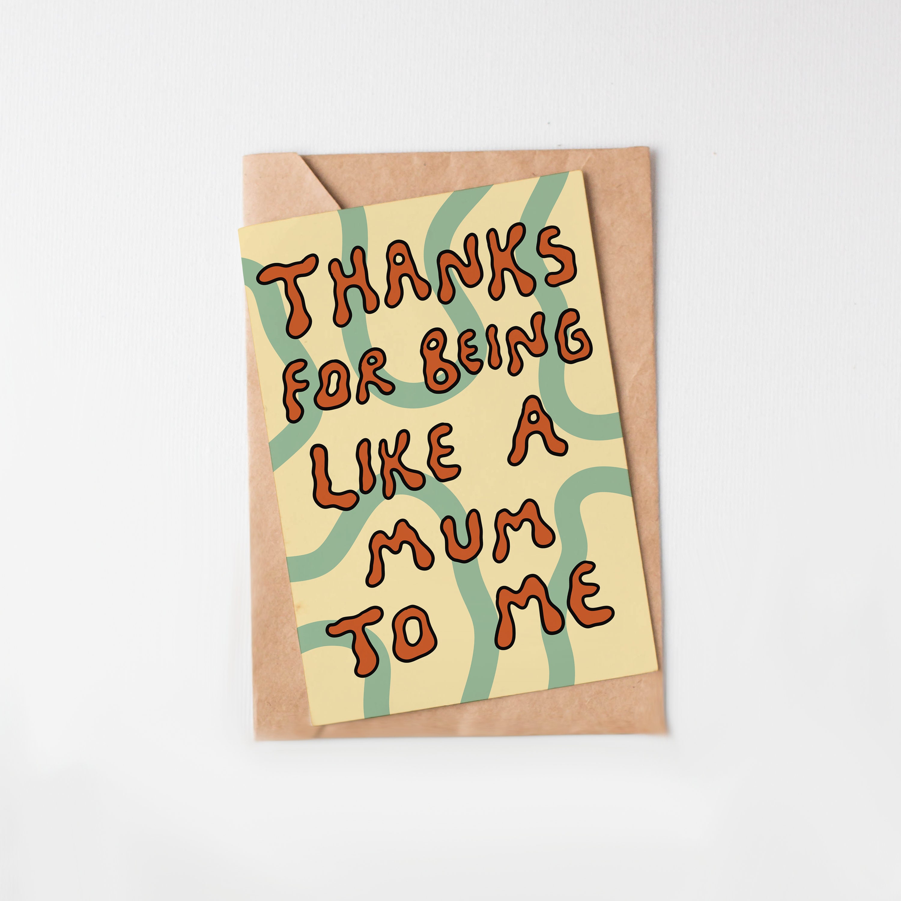 Thanks For Being Like A Mum To Me Mother's Day Card | Etsy