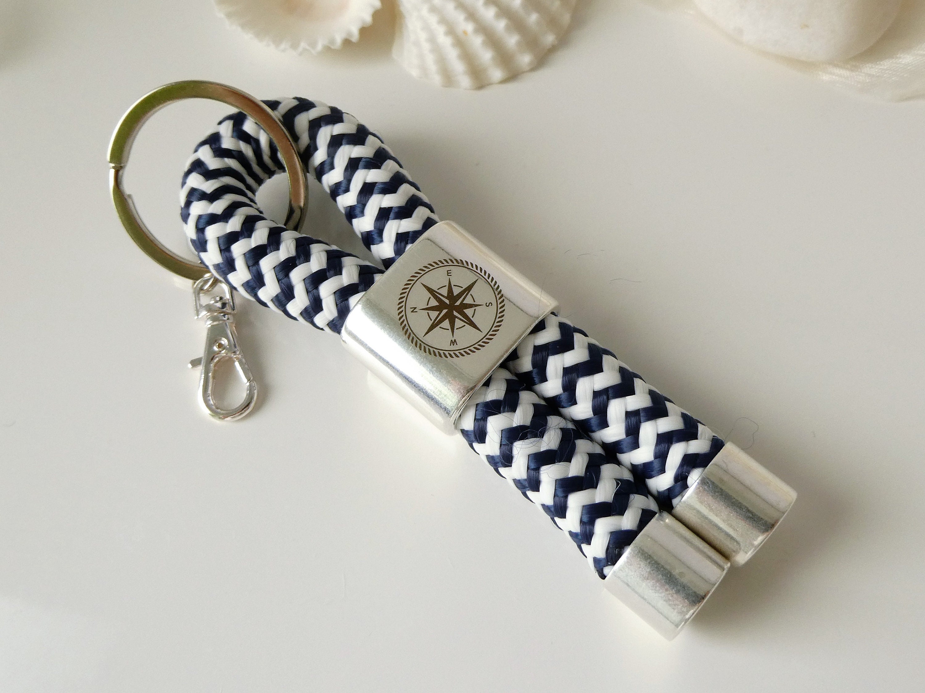 Keychain Made of Sailing Rope Different Colors With - Etsy