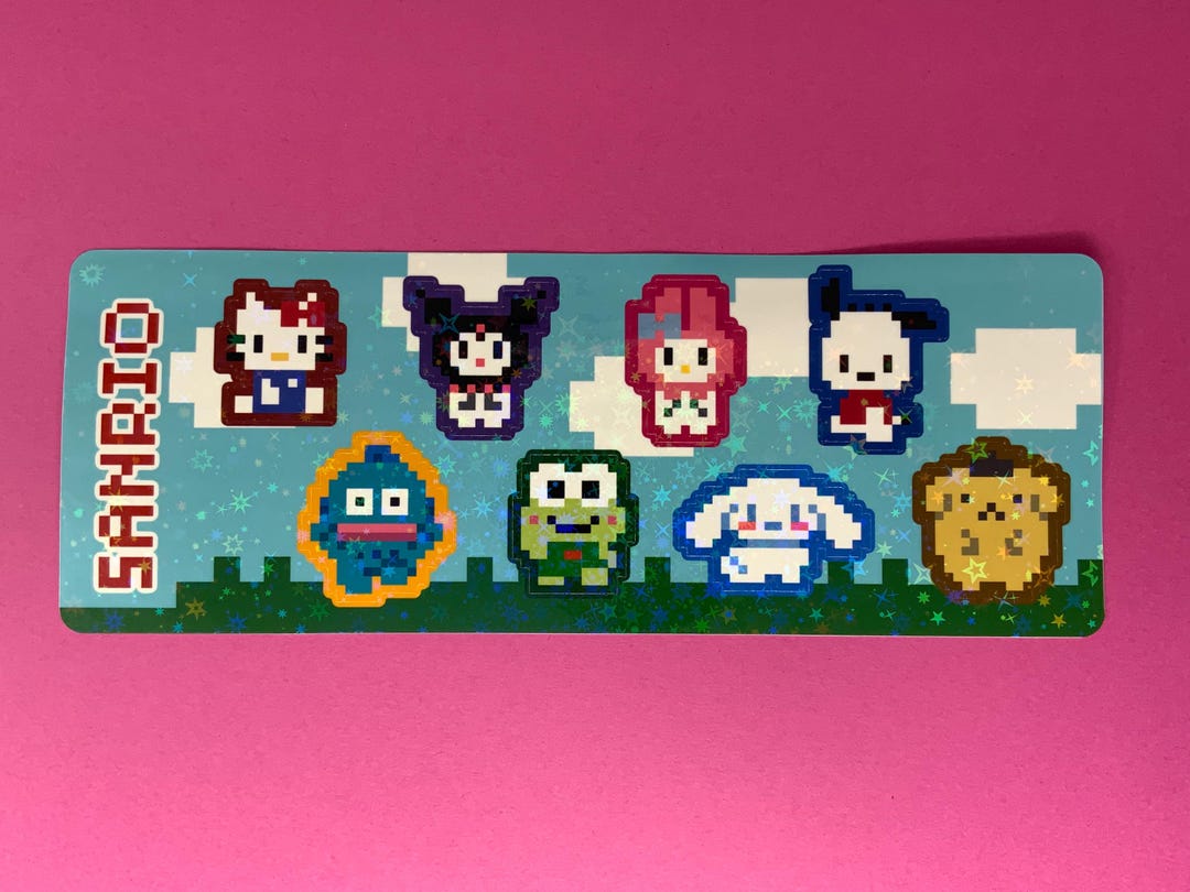 Holographic Hello Kitty and Friends 8-bit Stickers - Etsy