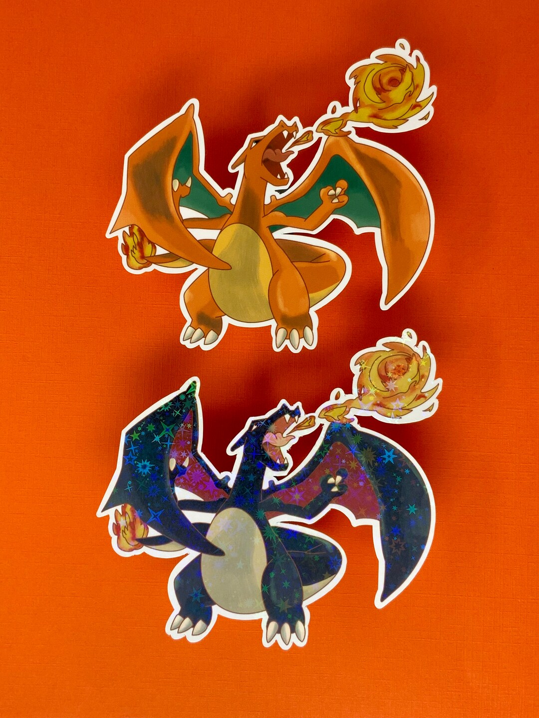 Cool Charizard Sticker / Fire Flying Type Lizard Dragon Breathing Fire ...