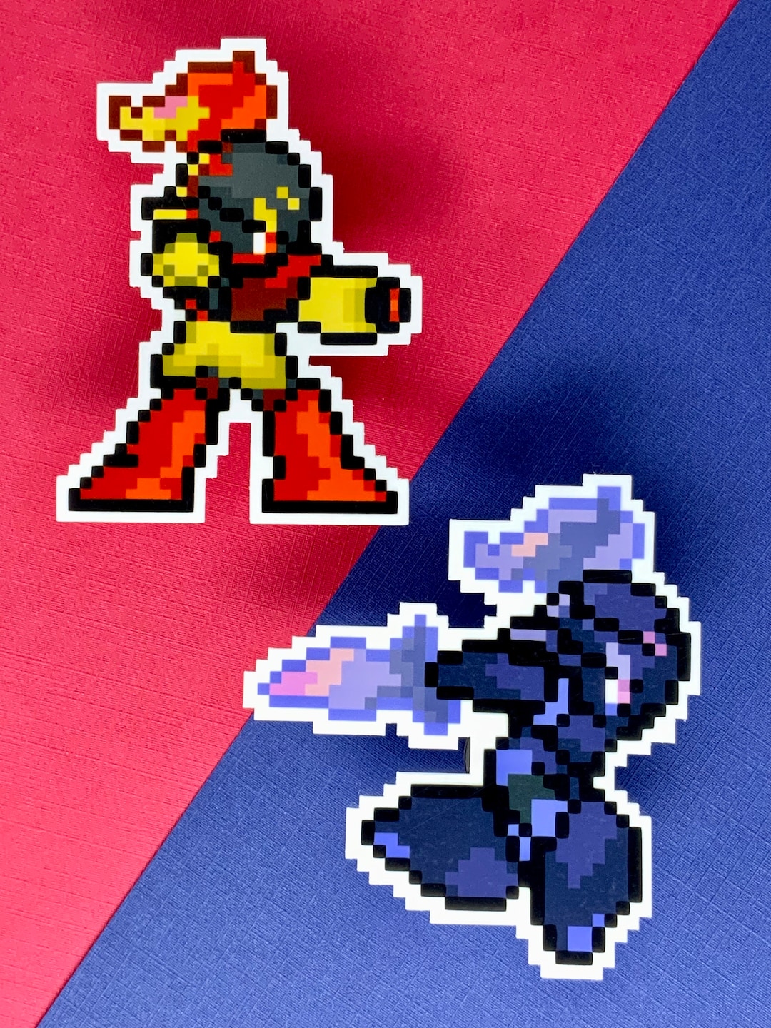 Megaman Style Ceruledge & Armarogue Pixel Stickers - Etsy