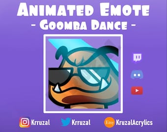 Twitch Goomba Mario Wink Animated Emote | Emote Smug Mario Goombas ...
