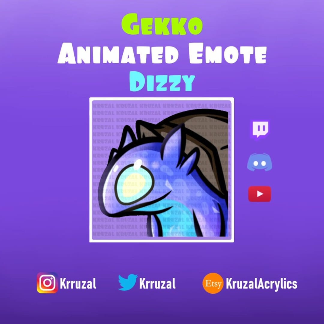 Twitch Animated Emote | Gekko Valorant | Emote Dizzy | Gekko Emote ...