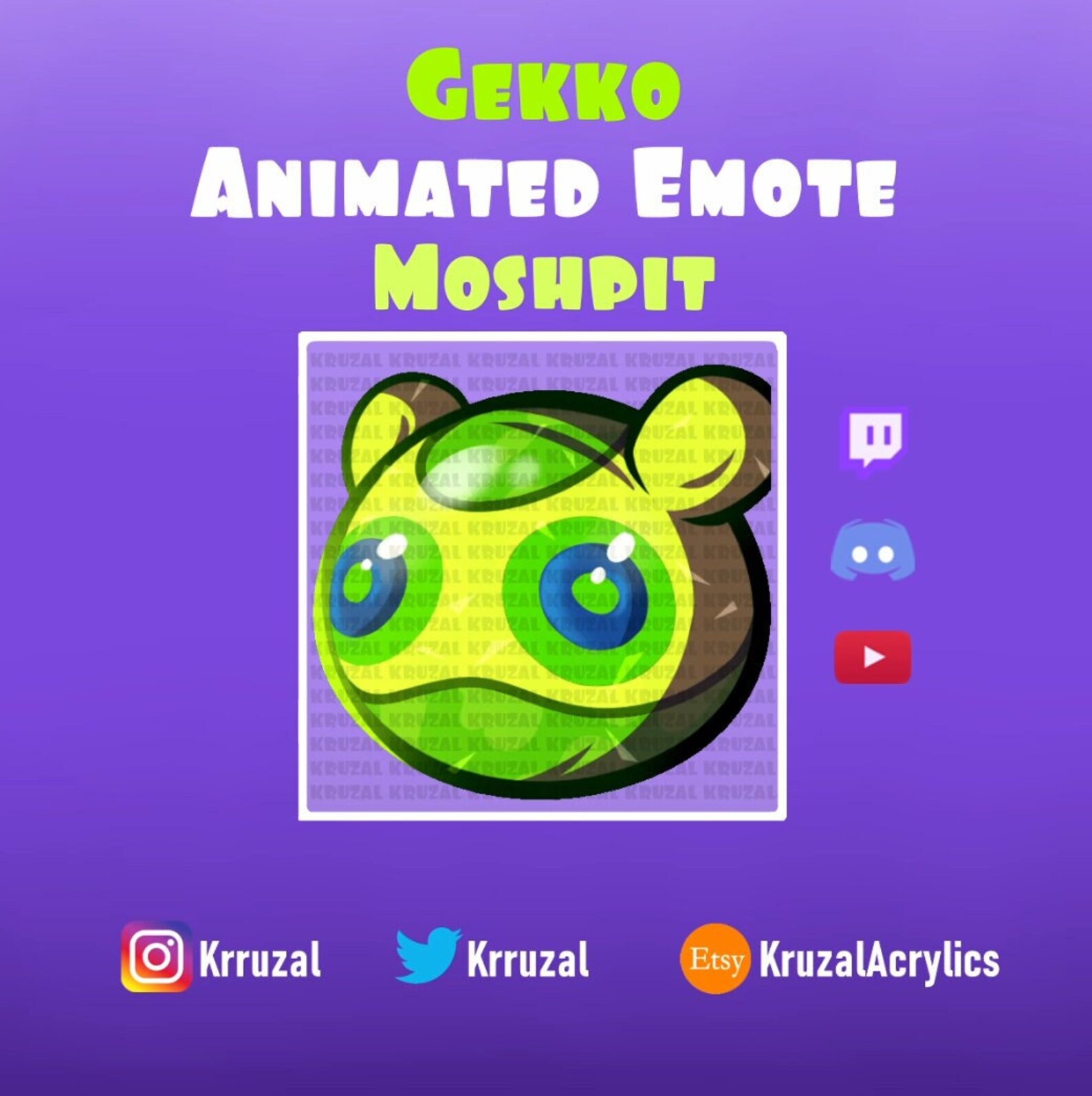 Twitch Animated Emote | Gekko Valorant | Emote Moshpit | Gekko Emote ...