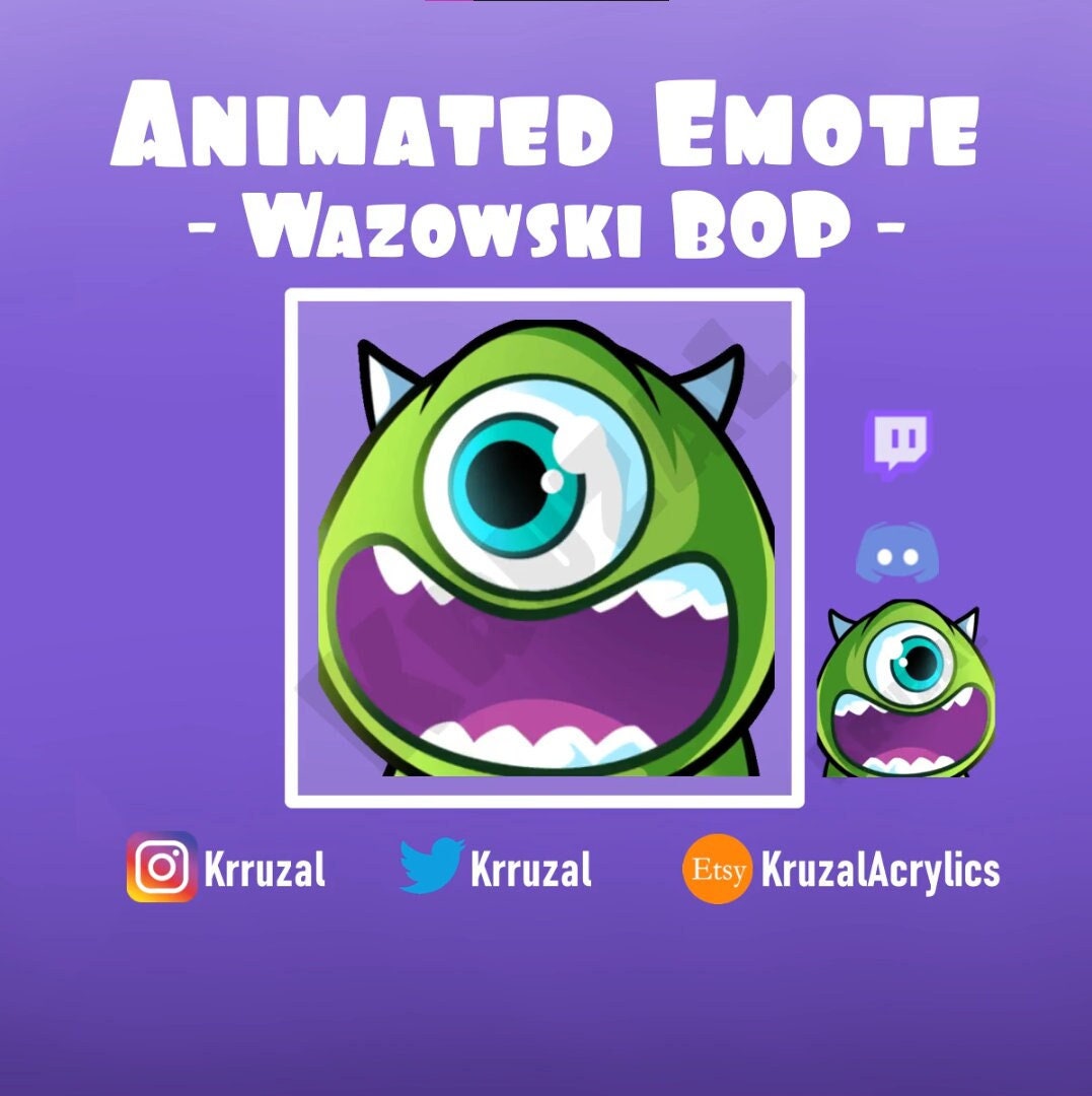 Twitch Mike Wazowski BOP Emote Emote Monsters Inc Mike Emote Twitch Bob ...