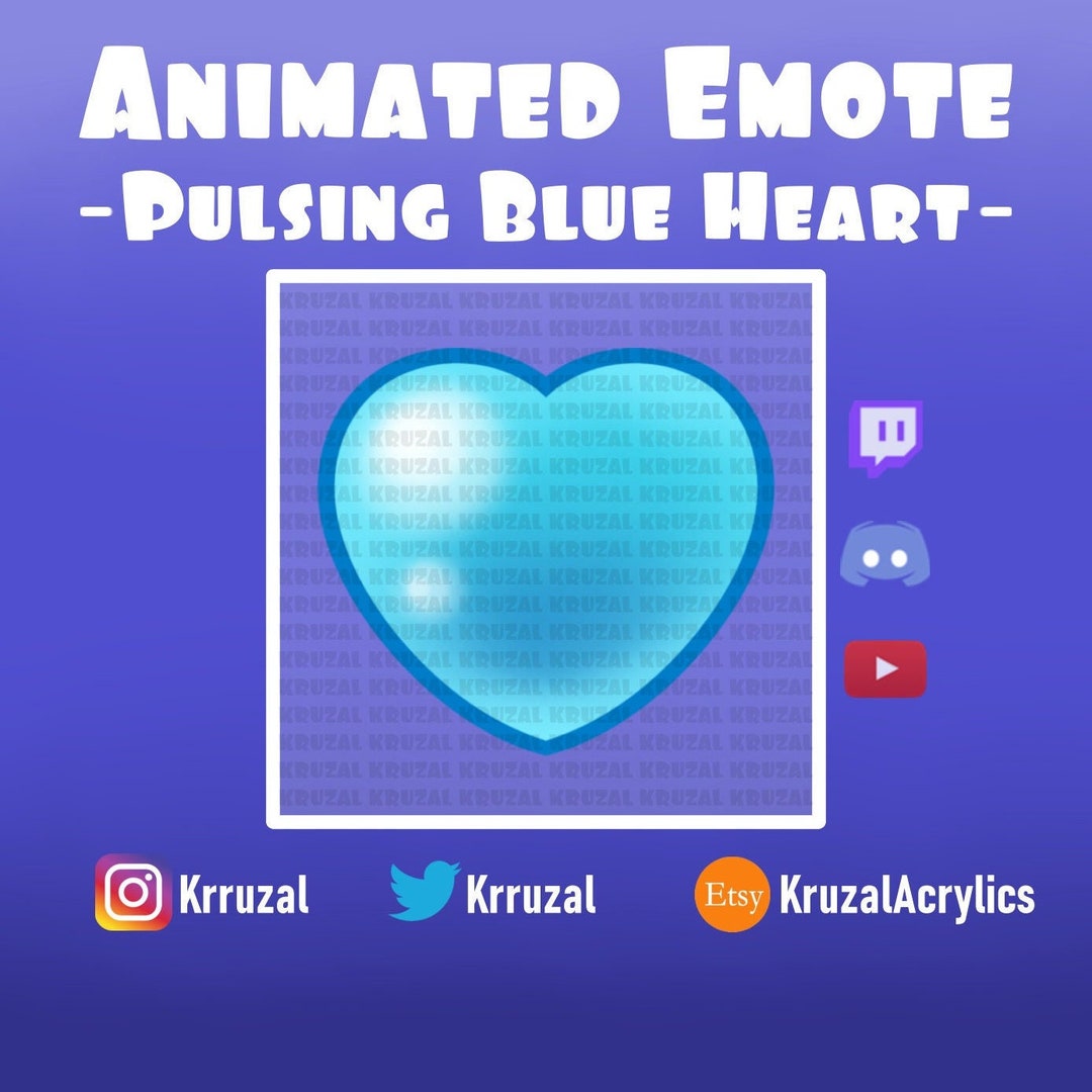 Twitch Animated Emote | Pulsing Heart | Emote Heart Twitch | Love Emote ...