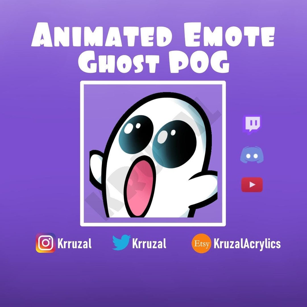 Emote Halloween Ghost Animated Twitch | Halloween Emote Discord ...