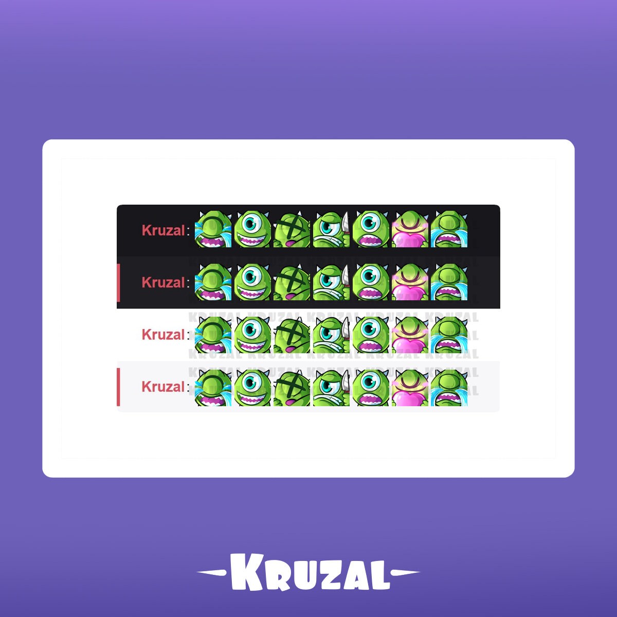 Twitch Mike Wazowski Pack Emotes | Emote Monsters Inc | Mike Emote ...