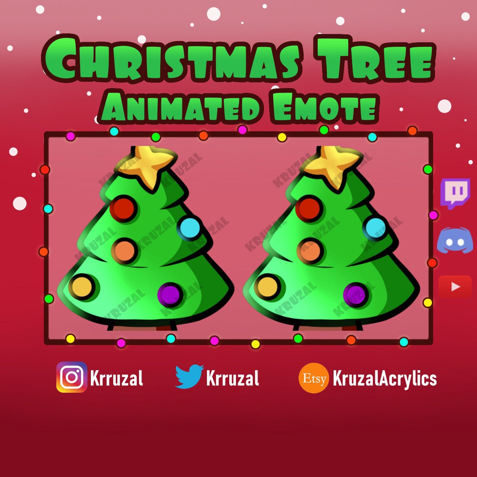 Emote Christmas Tree Animated Twitch | Dancing Tree Discord | Emotes ...