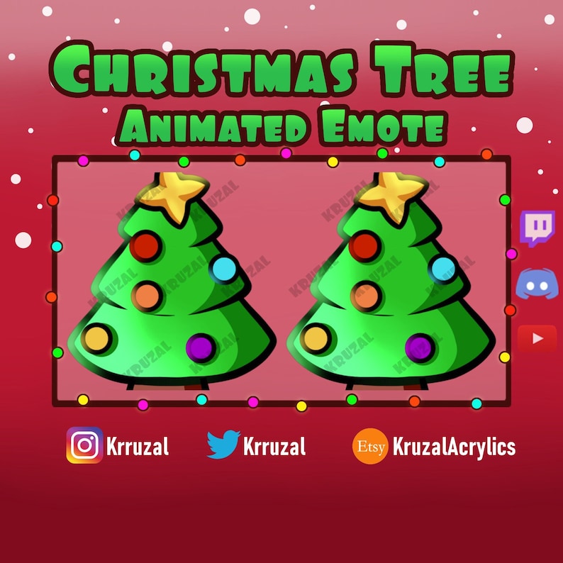 Emote Christmas Tree Animated Twitch | Dancing Tree Discord | Emotes ...