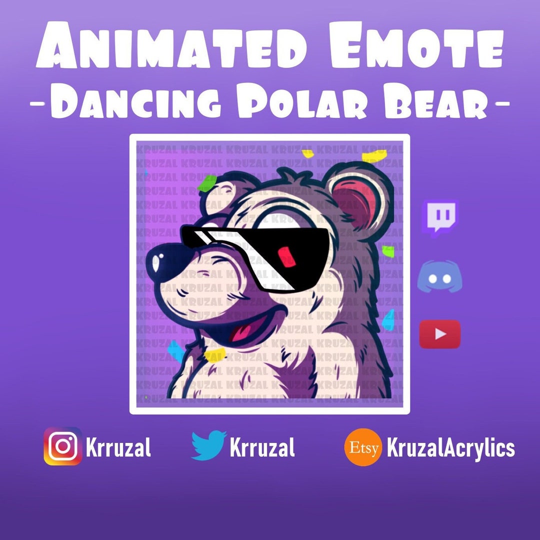 Twitch Animated Emote | Dancing Bear | Emote Dance Bear | Bear Emote ...
