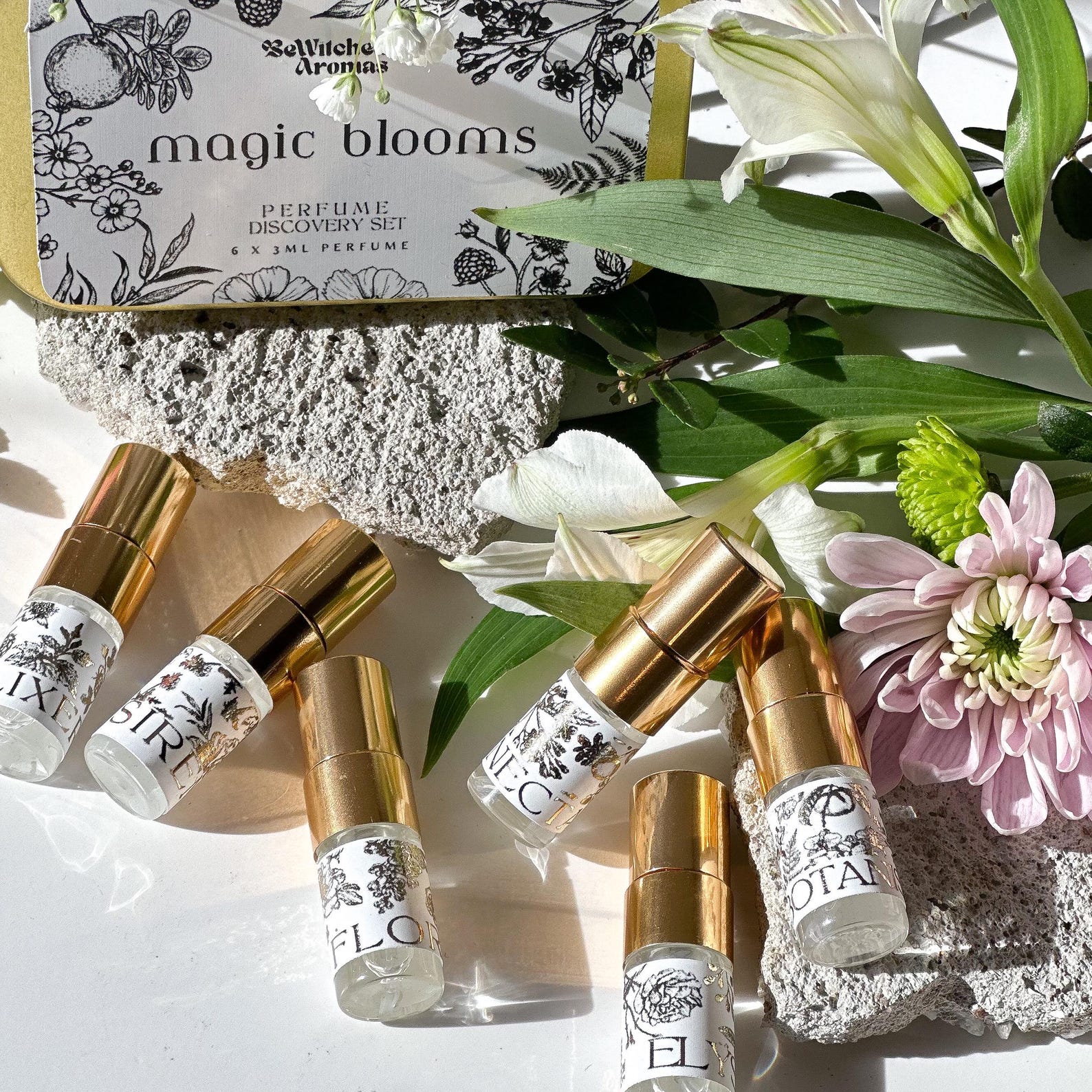 Magic Blooms | Perfume Discovery Gift Sample Set, 6 Ethereal + Nature ...